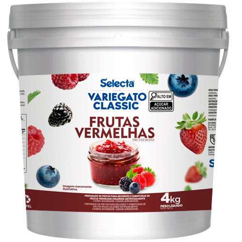 Variegato Frutas Vermelhas - Selecta Sorvetes | Selecta Sorvetes