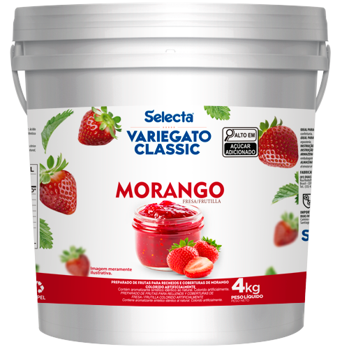 Variegato Morango - Selecta Sorvetes | Selecta Sorvetes